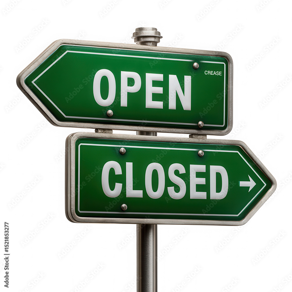 3d realistic open closed sign isolated on transparent background Stock ...