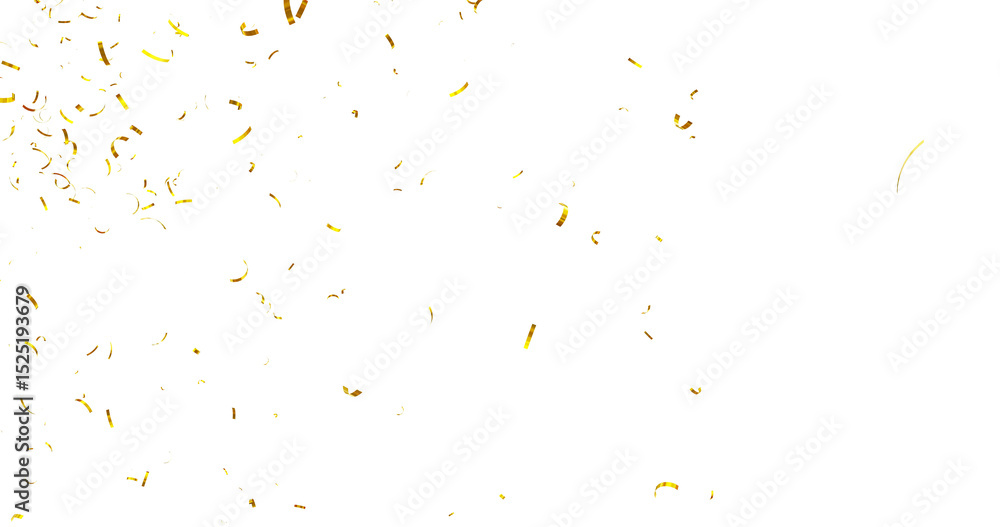 Colorful Confetti against a White Background Tranparent BG Confeti ...