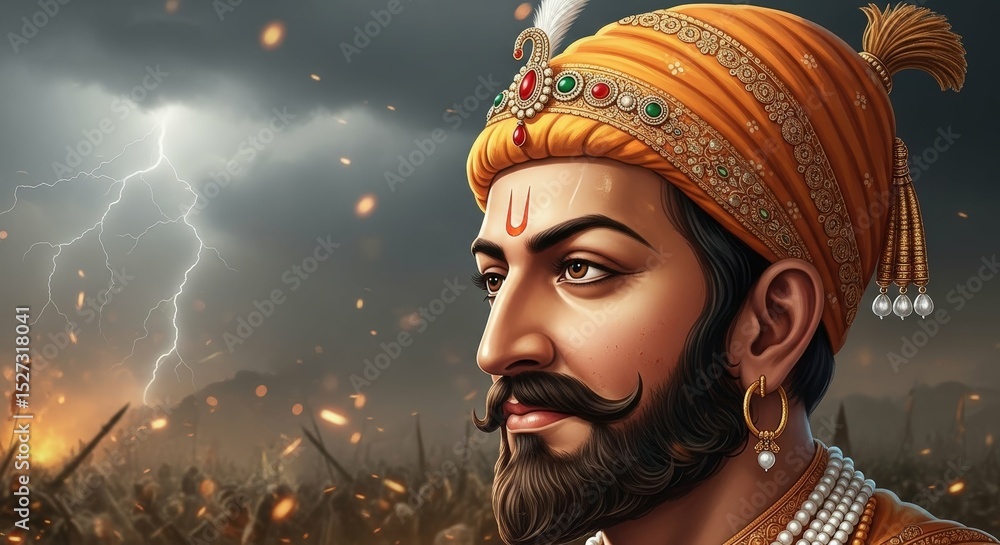 Chhatrapati shivaji maharaj portrait, indian king, maratha warrior ...