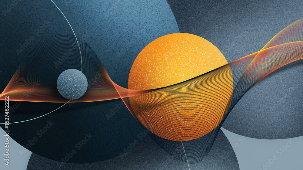 Dynamic Abstract Background With Vibrant Shapes and Hues Stock ...