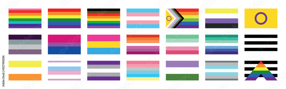 LGBT, LGBTQ, LGBTQIA+ characters list. List of pride flags. Rainbow ...