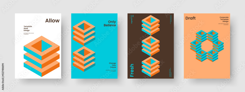 Abstract Book Cover Design. Isolated Background Layout. Modern Poster ...
