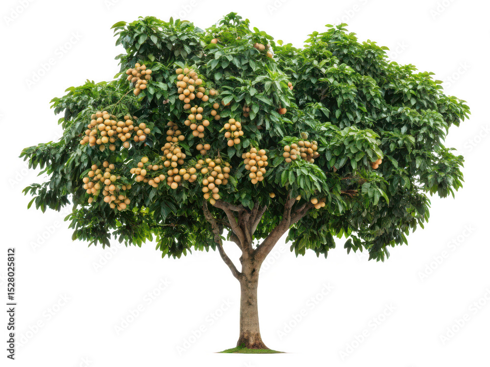 Foto de Stock langsat tree png Lansium domesticum tree png tropical ...
