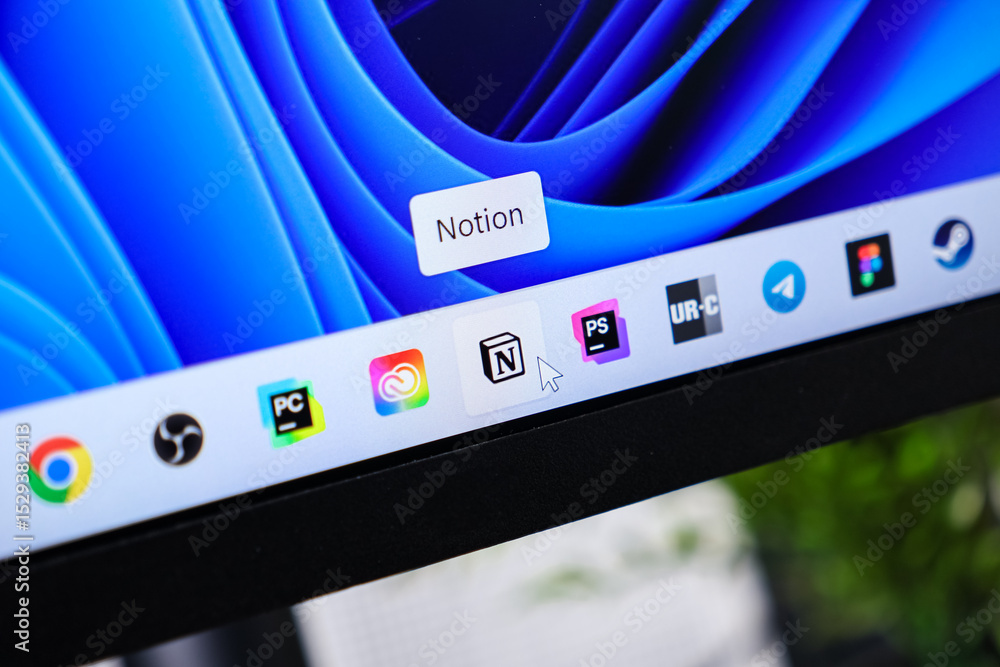 Fotografie Poznan, Poland - June 6, 2025: Notion application icon on a ...