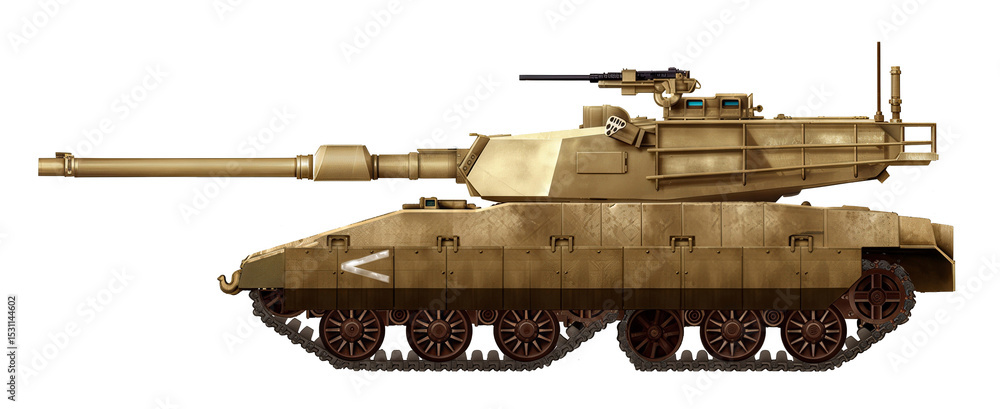 XM1 MkIT4 (MBT concept based on the Merkava MkIV tank, using a tandem ...
