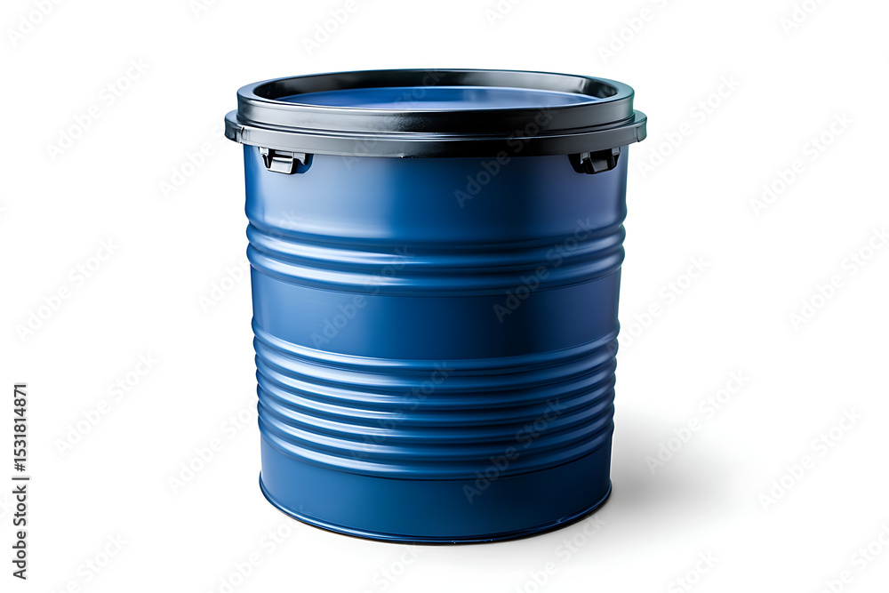 Blue Metal Drum Container Industrial Storage Steel Barrel for Chemical ...