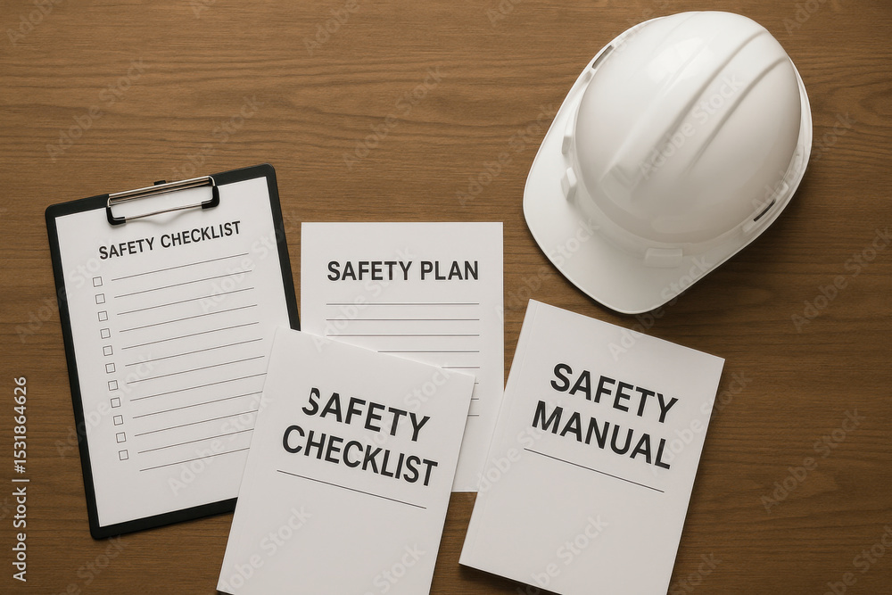Safety checklist safety plan safety manual hard hat workplace safety ...