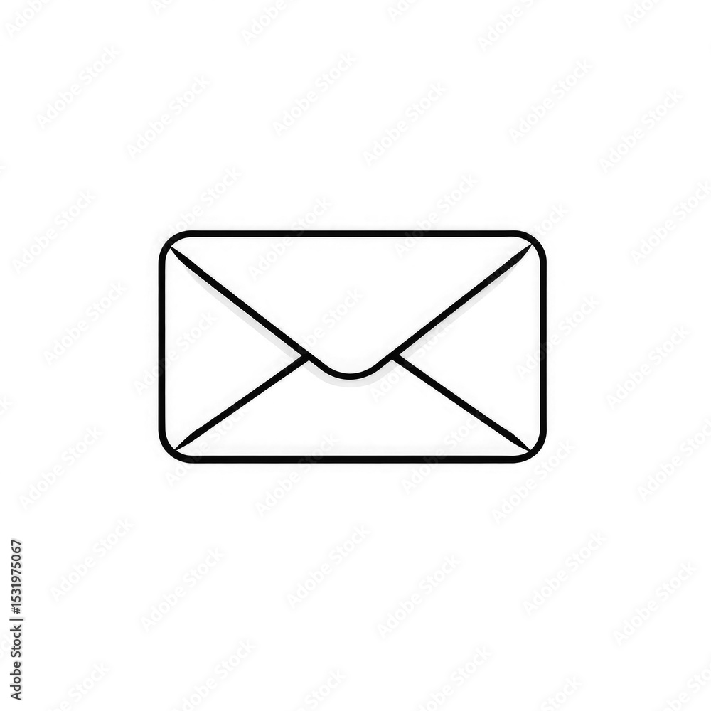 e mail icon with transparent background PNG and JPEG image Stock ...
