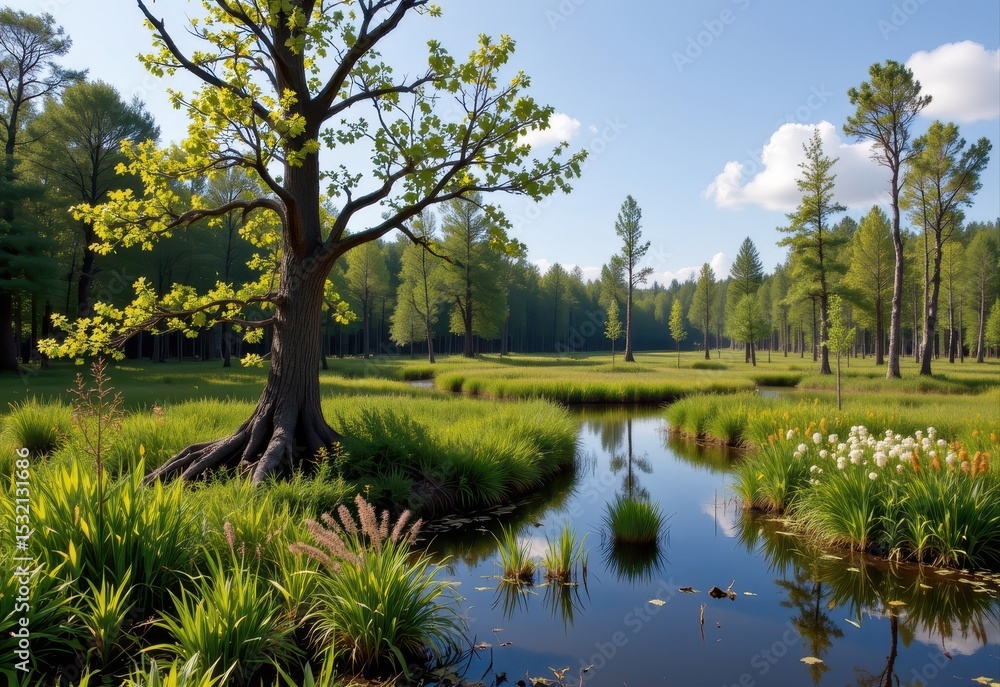 trees in wetlands cycle carbon differently, with waterlogged soils ...
