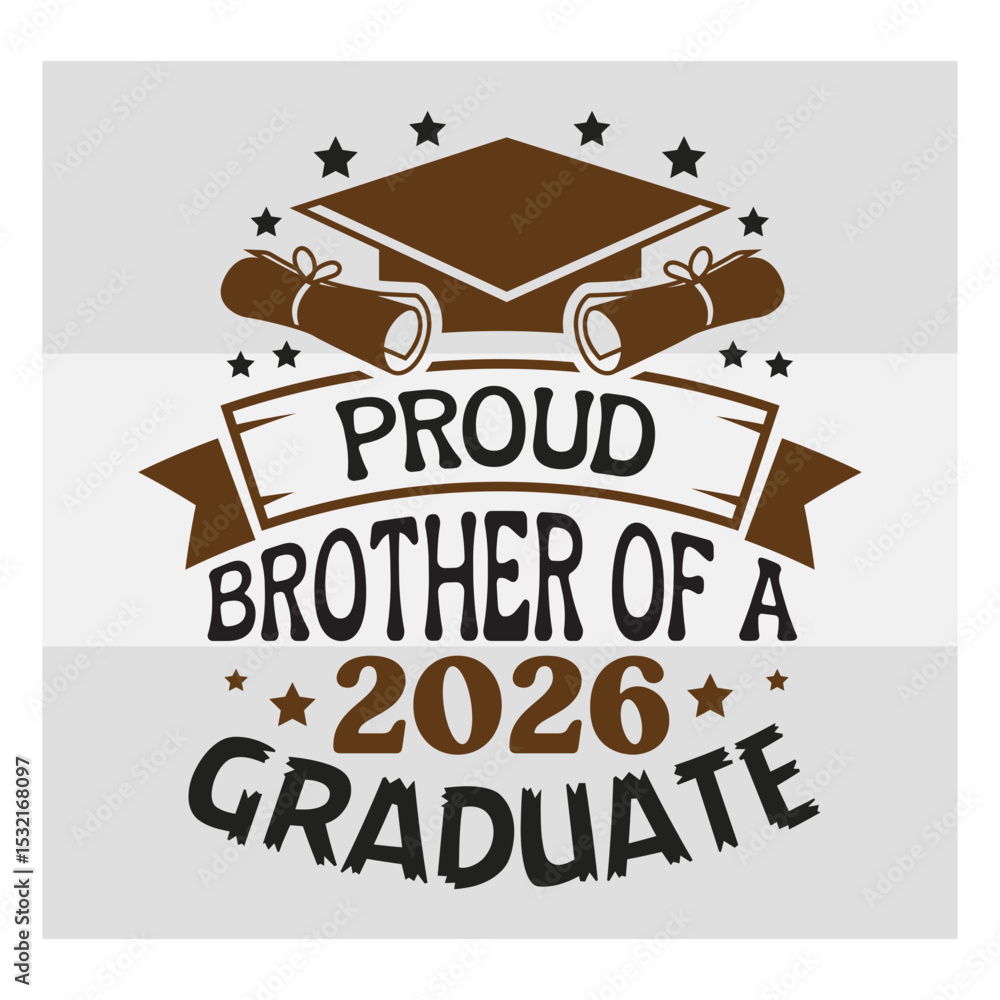 Praca wektorowa bez tantiem: Proud Brother Of A Graduate of Svg, Proud ...