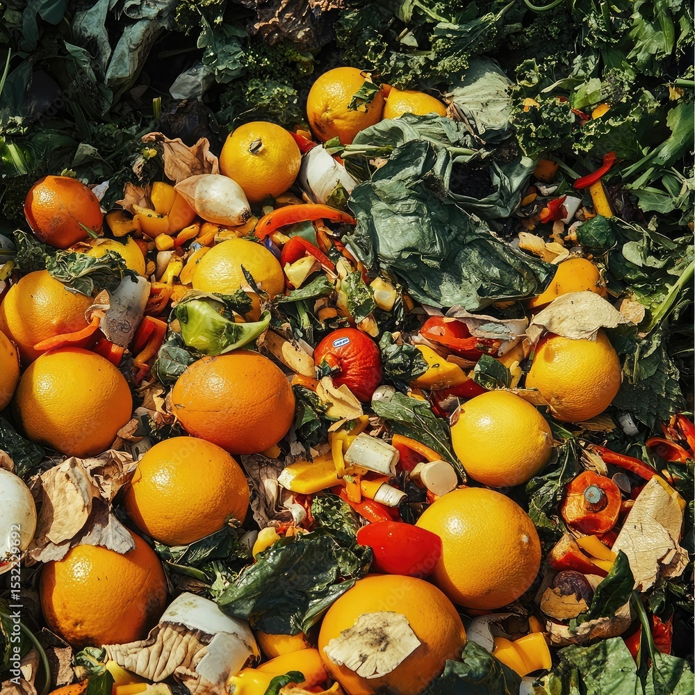 Ilustrace Food waste management systems using smart bins, AI tracking ...