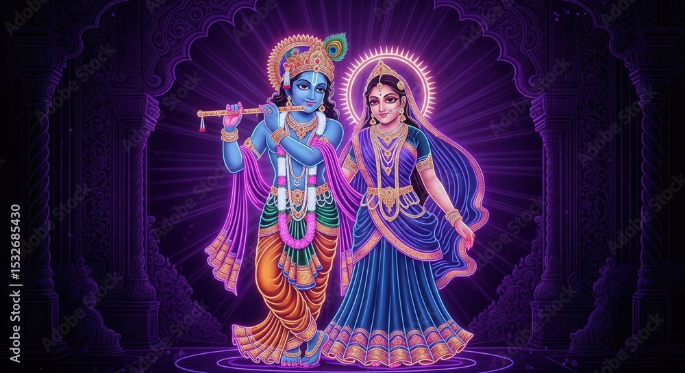 Radha Krishna Wallpaper 4K HD for Desktop | Krishna Janmashtami ...