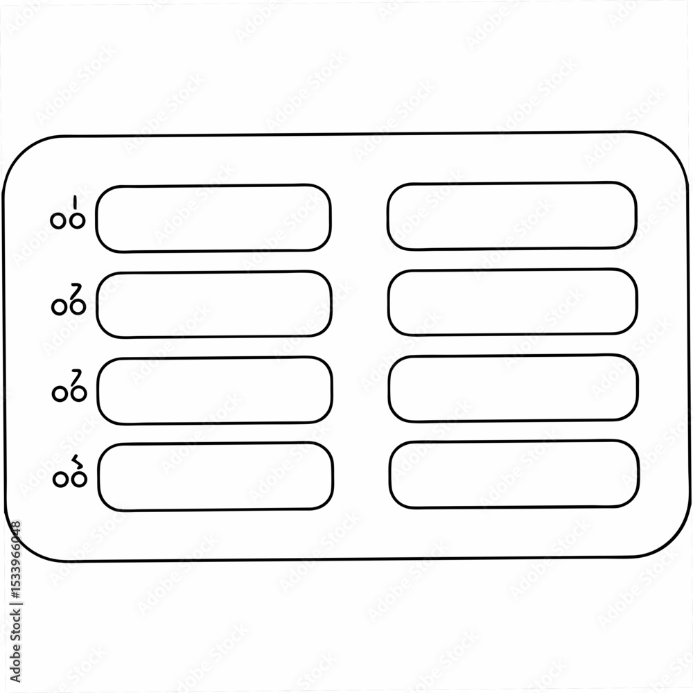 Weekly Running Schedule Template Blank Printable Planner with Rounded ...