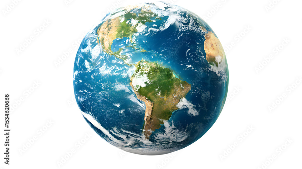 High definition globe image illustrating earth with realistic colors ...