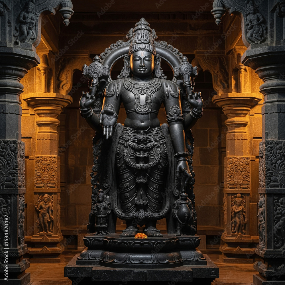 indian lord balaji statue Stock Photo | Adobe Stock