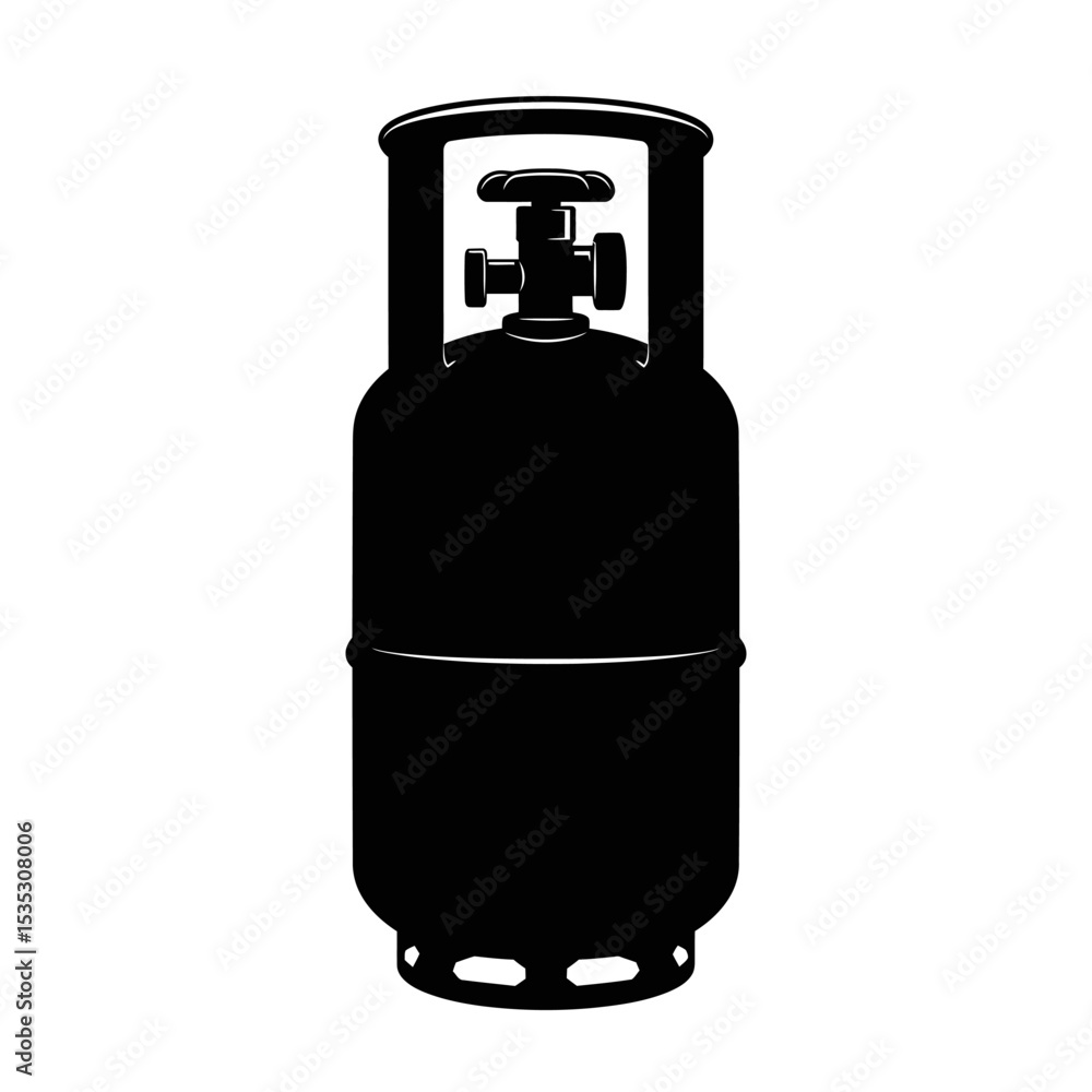 Gas cylinder tanks in various colors and contents, LPG propane butane ...