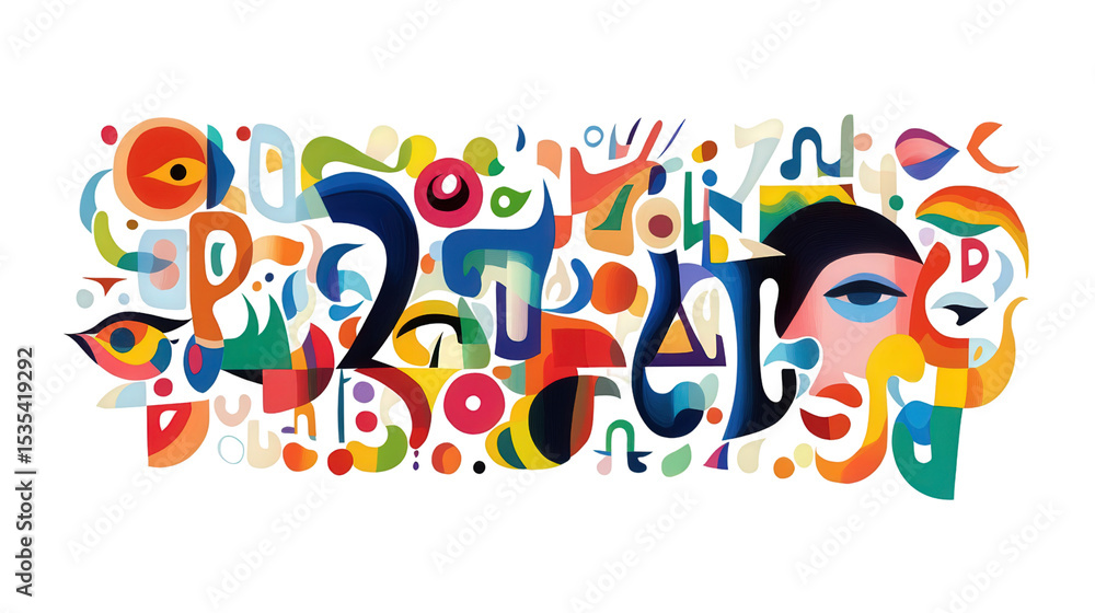 Dual-language talking alphabet chart, Transparent background, PNG file ...