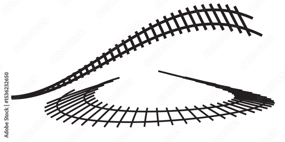 Railway Tracks, Railway Symbols, Railway Signs, Railway Pictograms ...
