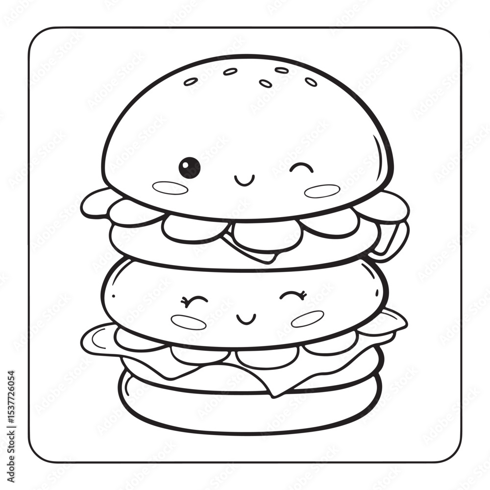 Praca wektorowa bez tantiem: Easy Coloring Fun with Food, Drinks ...