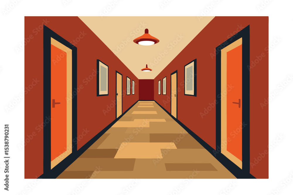 Intriguing Hallway A Glimpse into Architectural Design and Spatial ...
