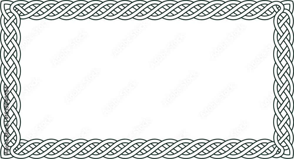 Celtic knot frame border vector graphic design element illustration ...