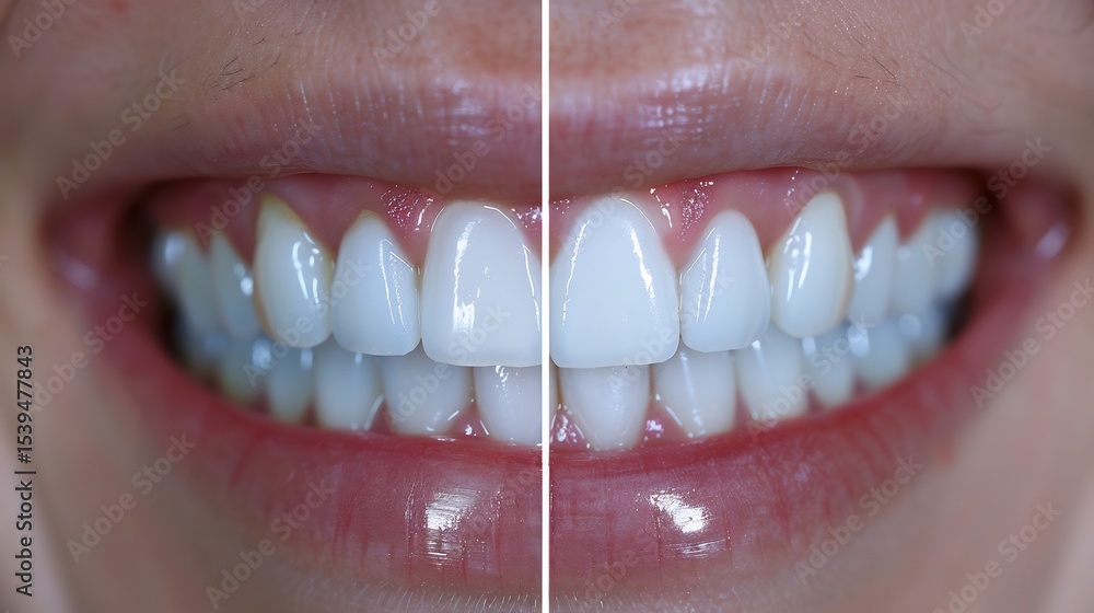 Before and after transformation of a gummy smile correction using laser ...