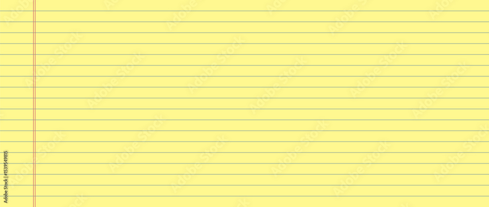 Legal Yellow Paper. Lined sheet of paper with horizontal blue lines and ...