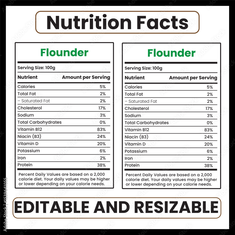 flounder nutrition facts flounder fish nutrition fish nutrition facts ...