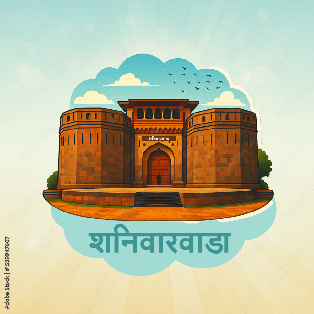 Historic Maratha-style structure from Shaniwarwada – showcasing royal ...