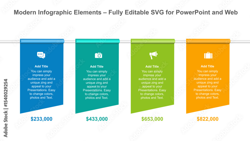 Praca wektorowa bez tantiem: Vertical Financial Data Banners with Icons ...