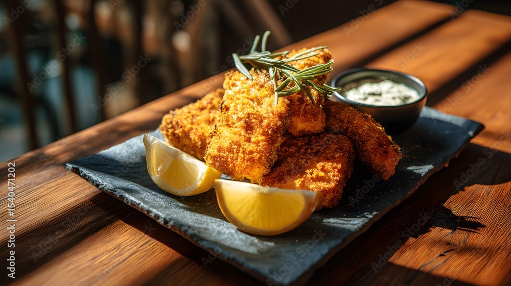 Southern-style fried catfish fillets with golden crust Stock Photo ...