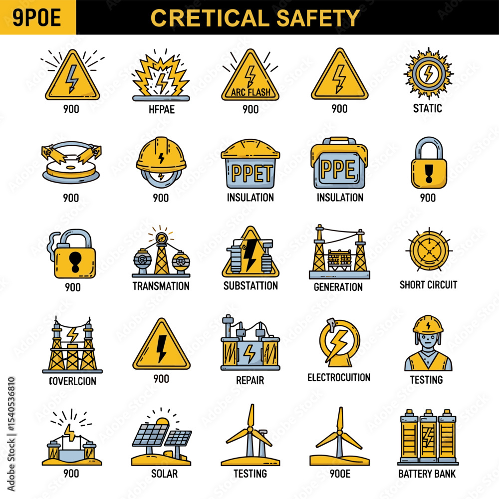 Critical Safety Symbols: A collection of electrical safety symbols ...