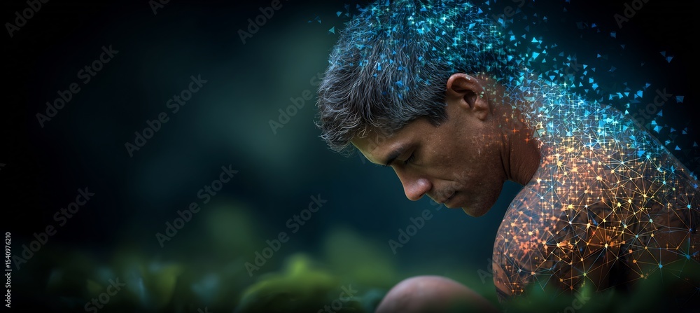 24 year old Maori tohunga performing mirimiri massage on a surfers ...