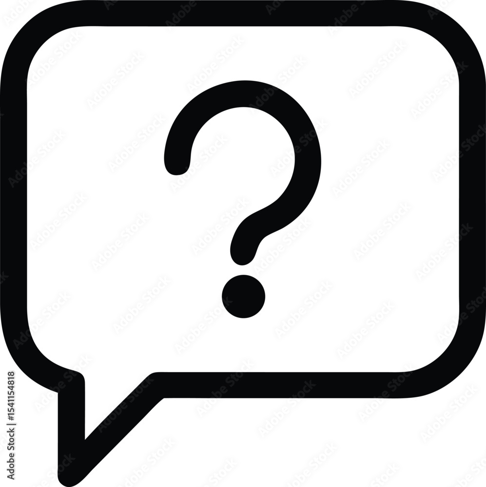 Frequently Asked Questions Graphic Question Mark in Speech Bubble Stock ...