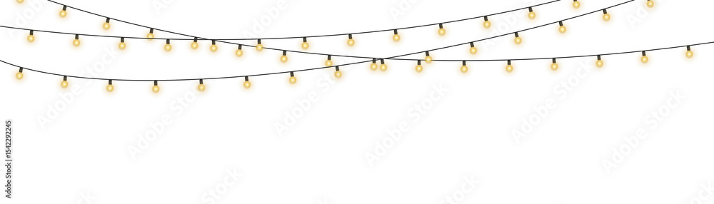 Twinkling fairy lights glow in soft amber. Golden garland loops around ...