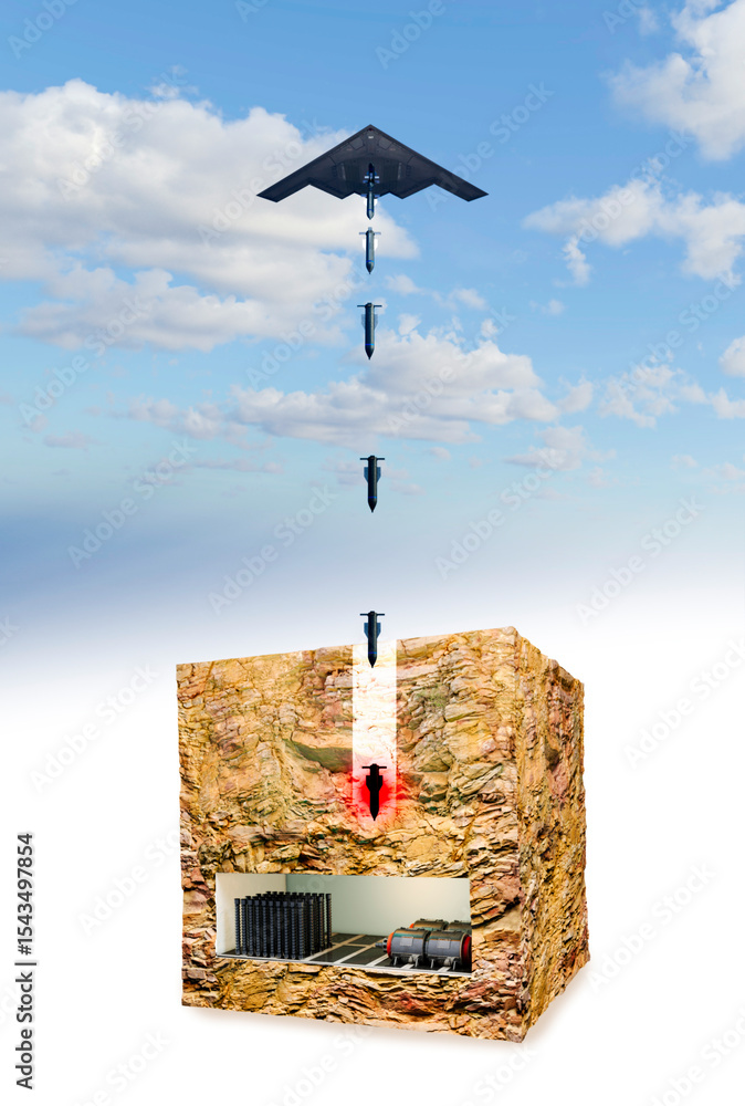 B-2 Spirit, Stealth Bomber and GBU-57 MOP, missile that hits ...