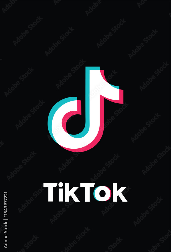 TikTok logo design on the loading screen Smartphone loading screen with ...