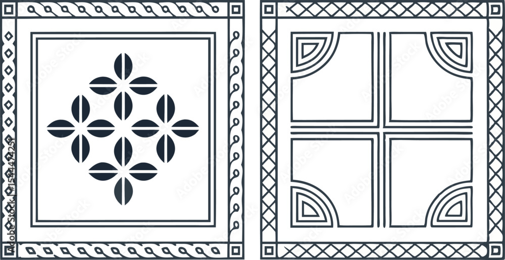 Vektor Elegant Page Border Design Collection for Print Layouts and ...