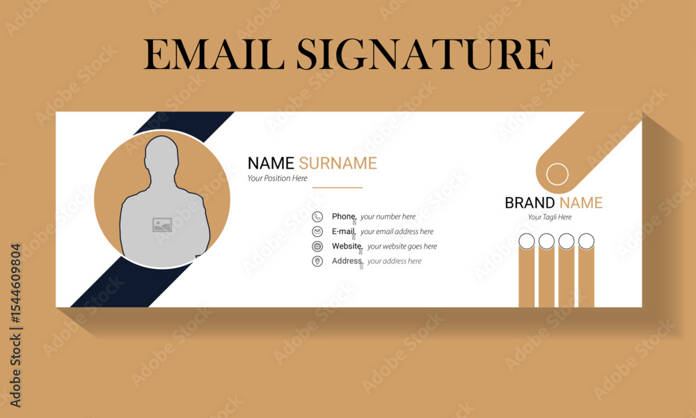 Professional simple clean horizontal, Modern and minimalist email ...