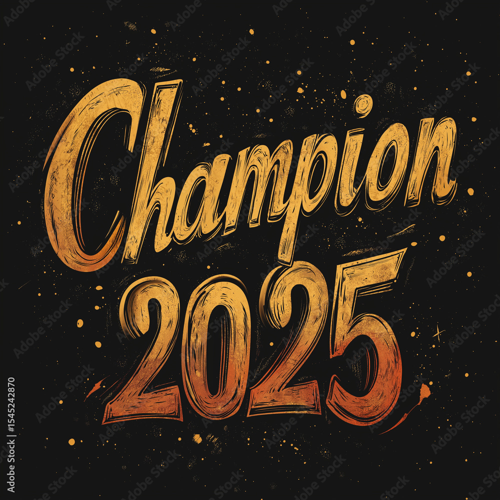 Champion 2025, Champion 2025 banner, Champion 2025 text., Champion 2025 ...