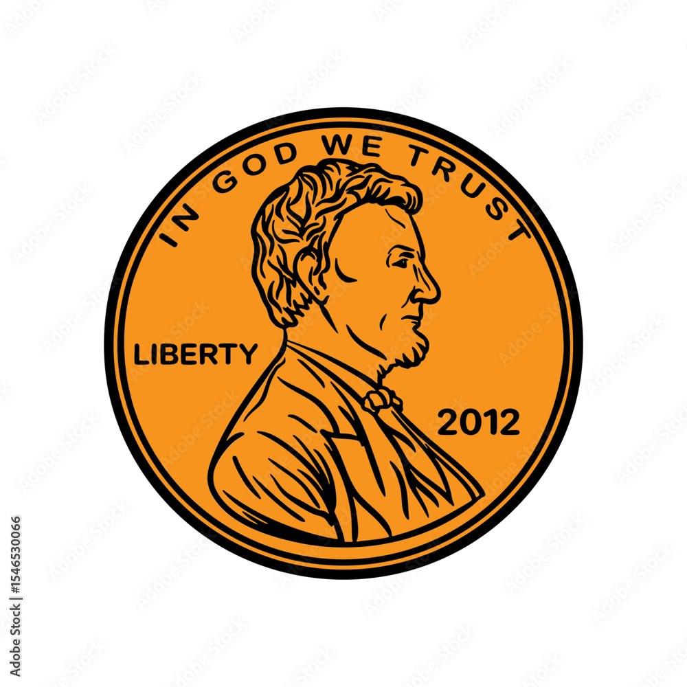 Money Coin US Svg, 1 Cent Penny President Currency Svg, Collecting ...