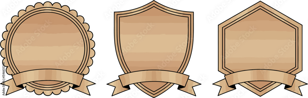 Vector badge label logo vintage shield banner design template graphic ...
