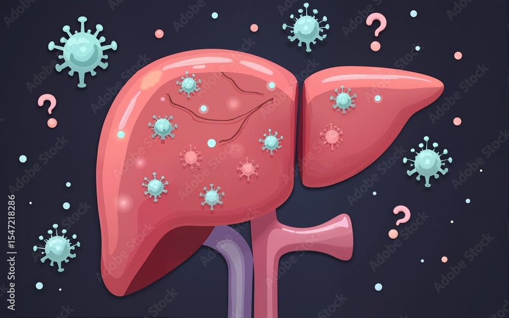Mysterious Acute Hepatitis of Unknown Cause concept. Vector ...