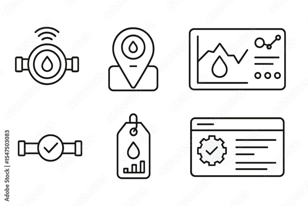 Image vectorielle Stock Urban Safety Icons. Line style icons of urban ...
