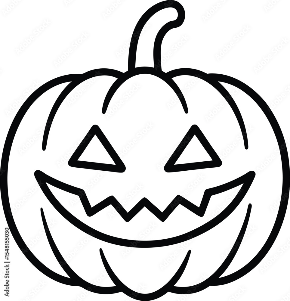halloween jack o lantern and pumpkin halloween Vector illustration of a ...