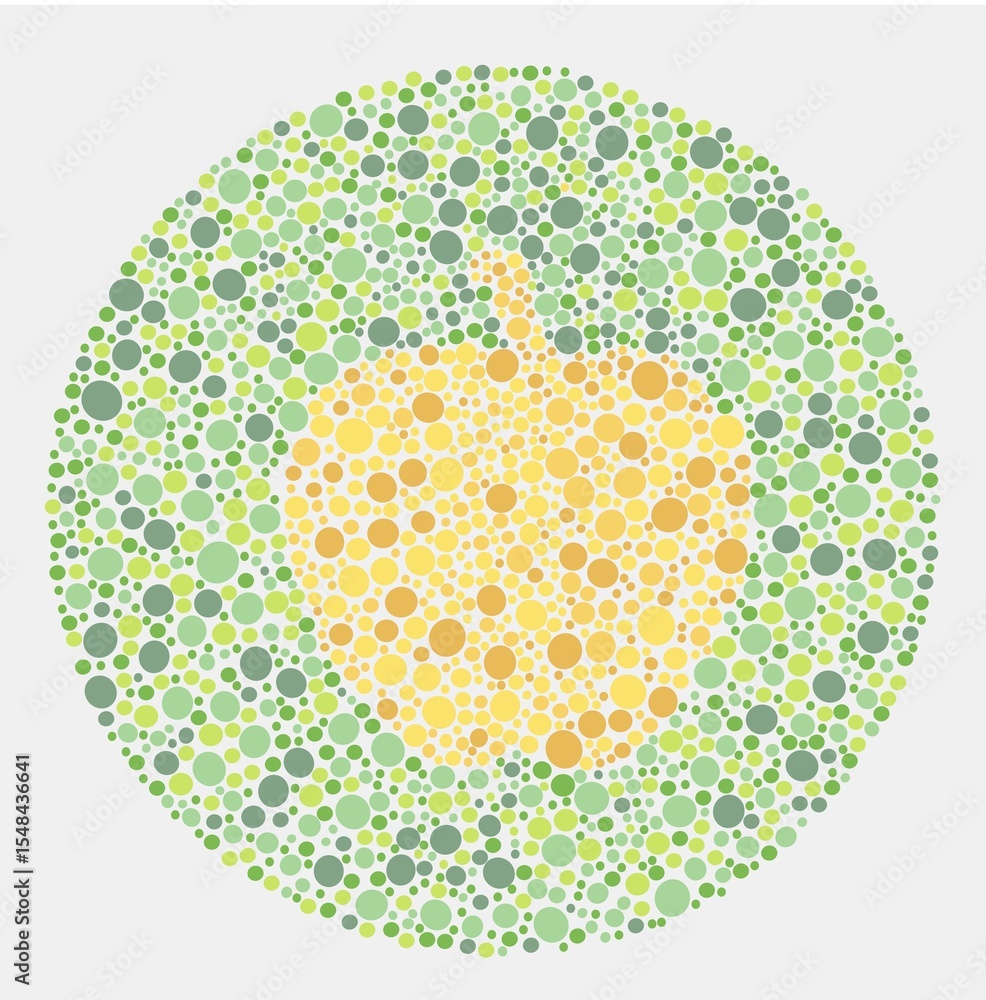 Picture of apples for color blindness tests. Color blindness tests with ...