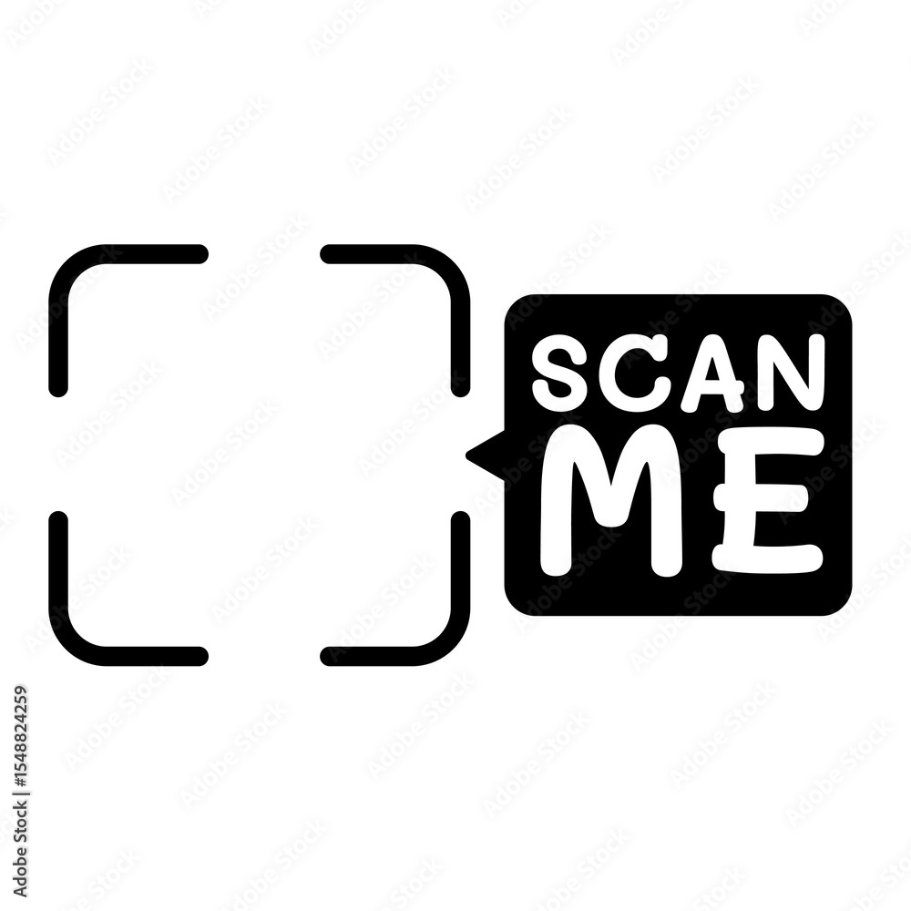 Scan qr code. Scan me. QR codes for smartphone. QR code with ...
