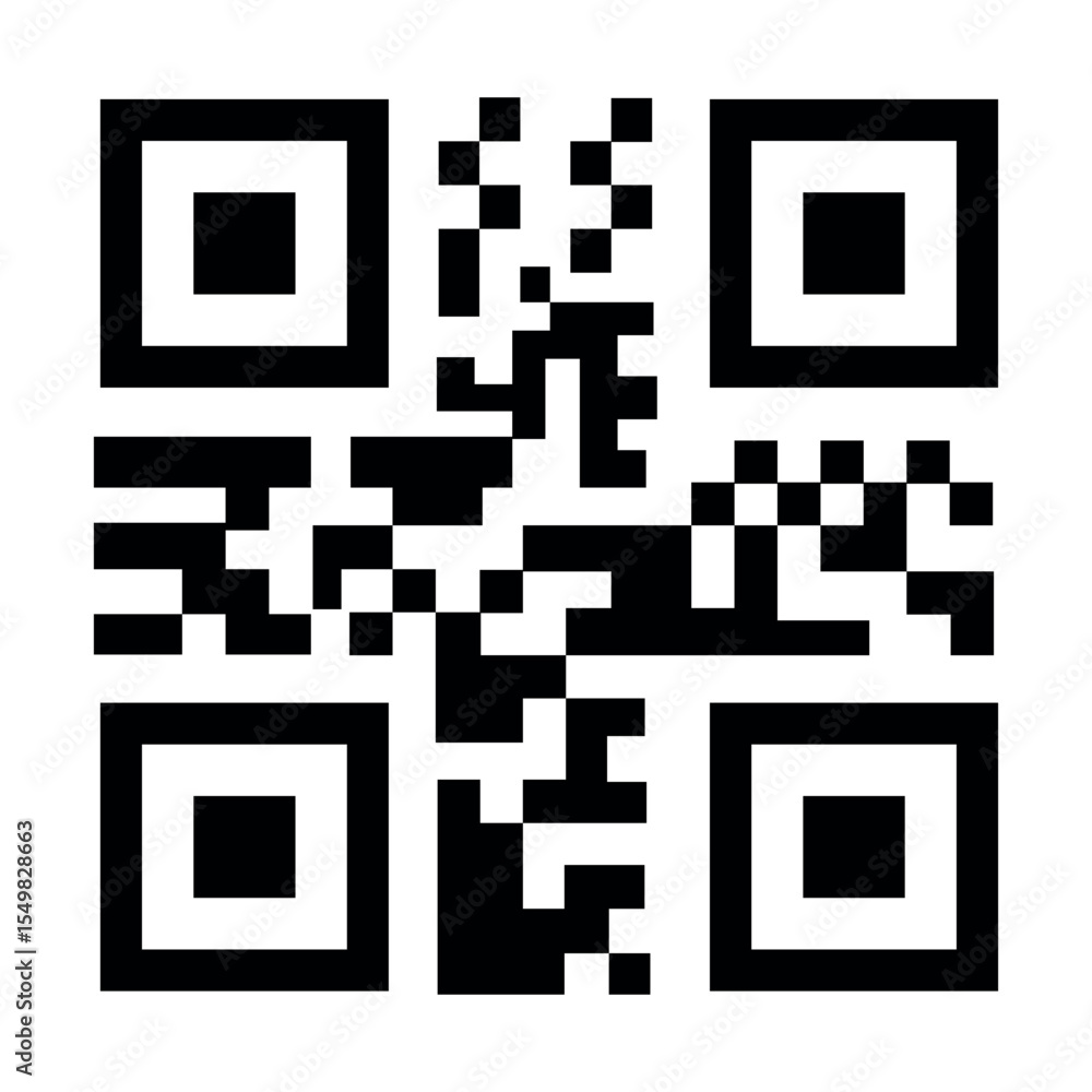 qr code icon on transparent background. scan QR code squre icon. fake ...