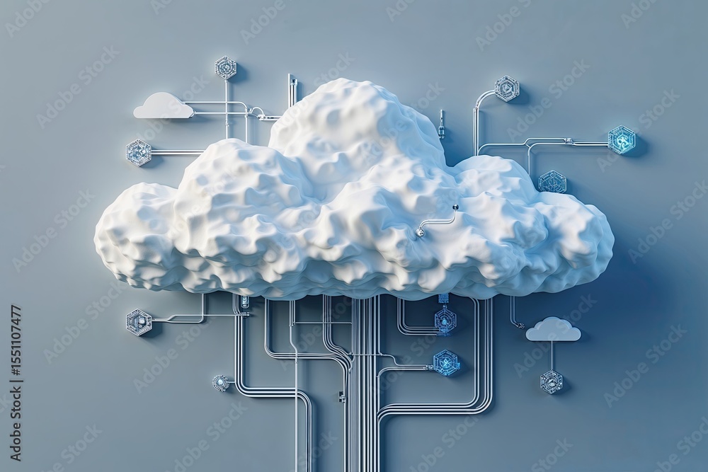 Cutting Edge Cloud Architecture Design Featuring Communication Wires ...