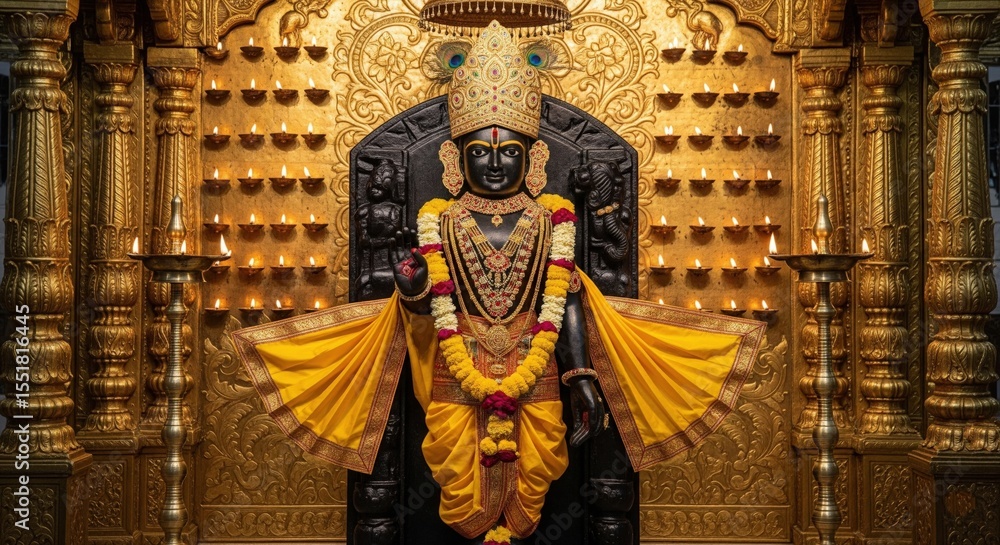 Dwarkadhish Photo HD 4K | Divine Murti of Lord Krishna in Dwarkadhish ...
